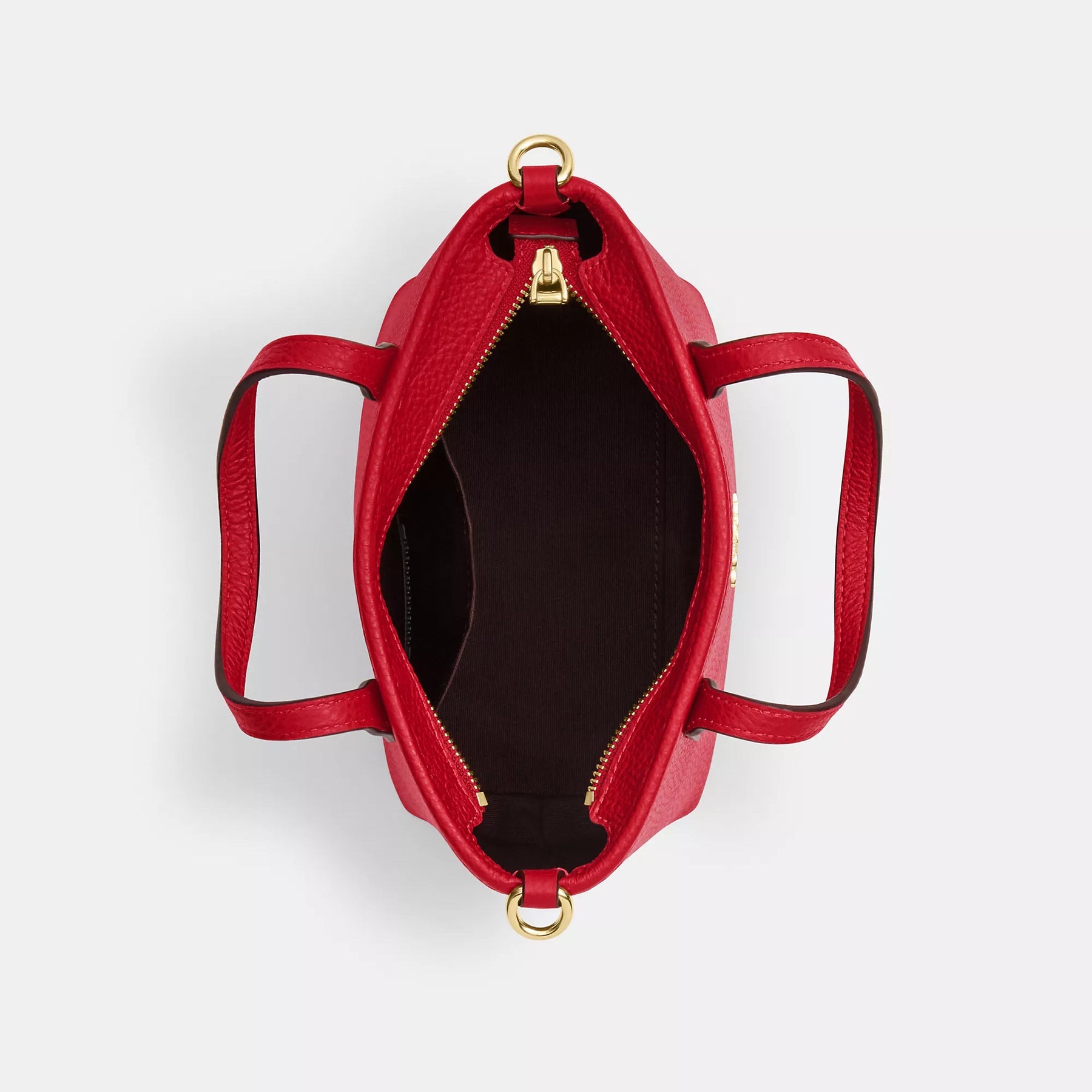 Coach – Cartera City Mini Tote Bag (Gold/Bold Red) – Flamatoys